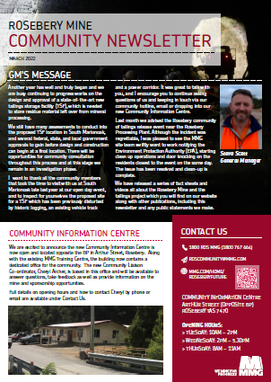 The future of Rosebery - MMG